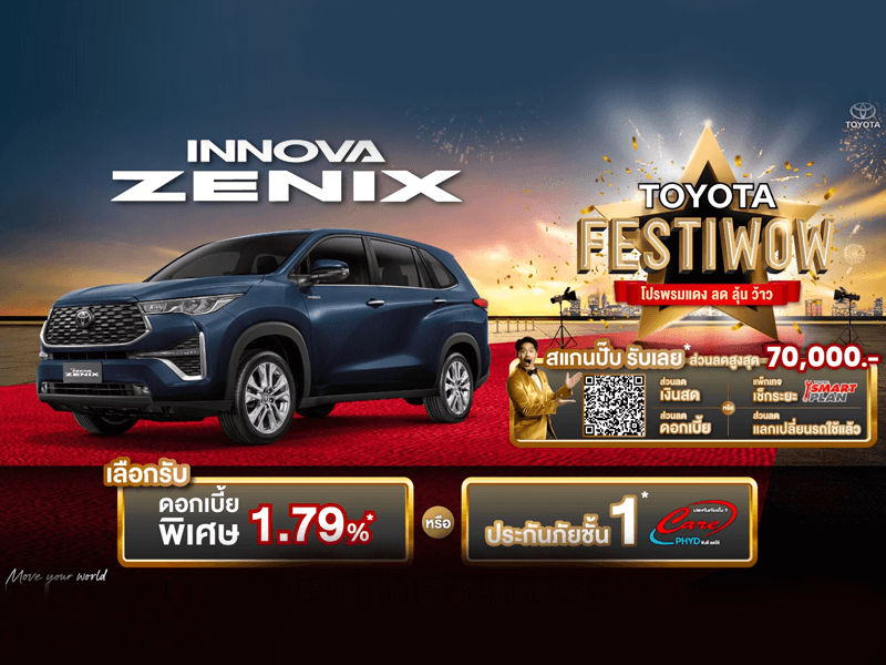 ให้ทุกการเดินทางเต็มไปด้วยความมหัศจรรย์ ALL-NEW INNOVA ZENIX